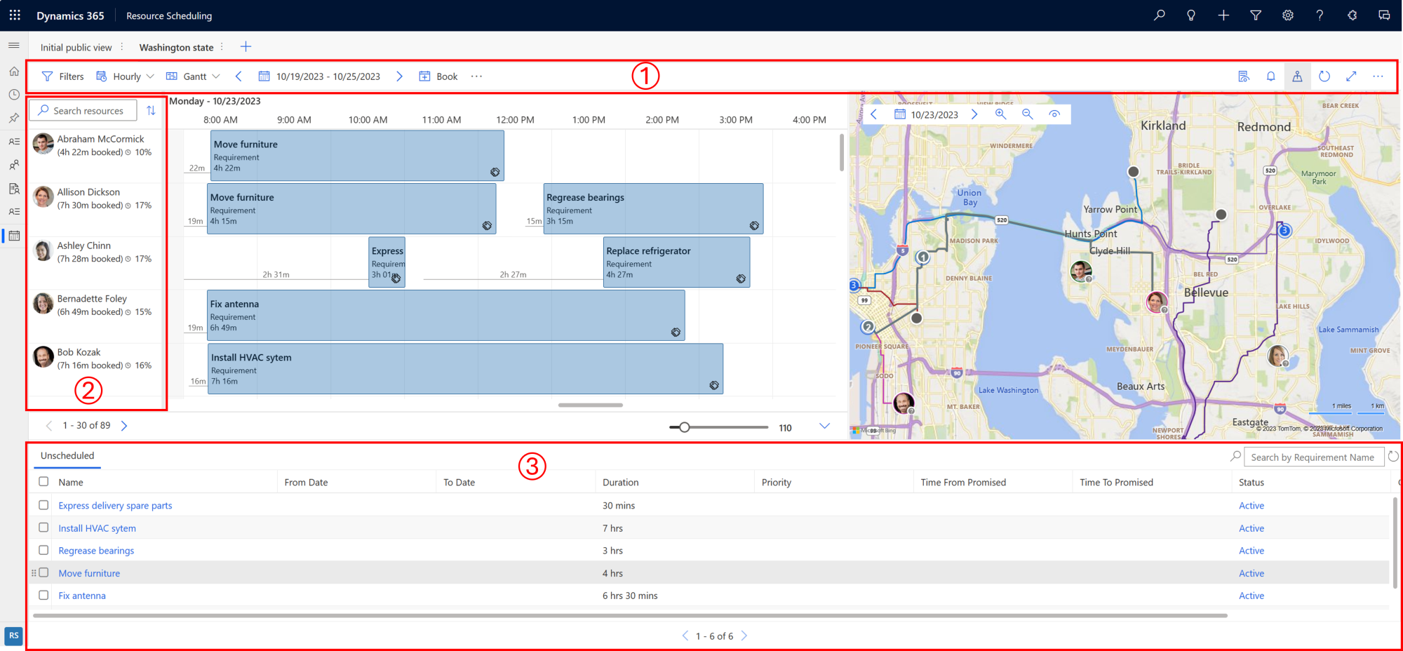 Custom Schedule Board Dynamics 365 Field Service | Gestisoft