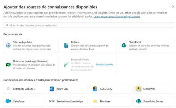 How to add knowledge sources to Copilot? | Gestisoft
