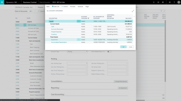Create GL Subcategories in Dynamics 365 Business Central | Gestisoft