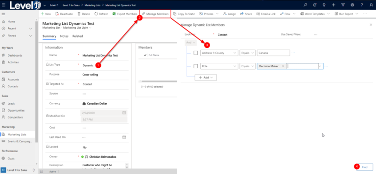 How to create a marketing list in Dynamics 365 ? | Gestisoft